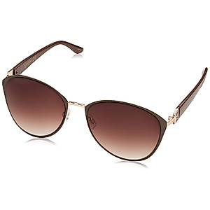 Jessica Simpson Women's J5329 Chic Metal Cat Eye Sunglasses with UV400 Protection - Glamorous Sunglasses for Women, 60mm