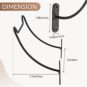 NATGAI Wall Mounted Wine Racks 10 Pack Iron Wine Bottle Display Holder Rack Hanging Wine Organizer Rack with Screws for Beverages/Liquor Bottles Storage