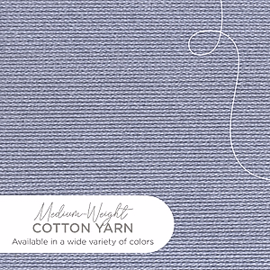 Lion Brand 24/7 Cotton Yarn, Lightweight Yarn for Knitting, Crocheting, and Crafts, Sky, 1 Pack