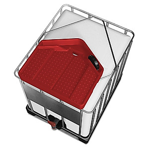 DENIOS® IBC Tote Funnel - Premium IBC Funnel chemically Resistant Polyethylene in red – 1x - Large Funnel - Made in USA - IBC Tank Funnel for Totes - Funnels – Fast & Safe