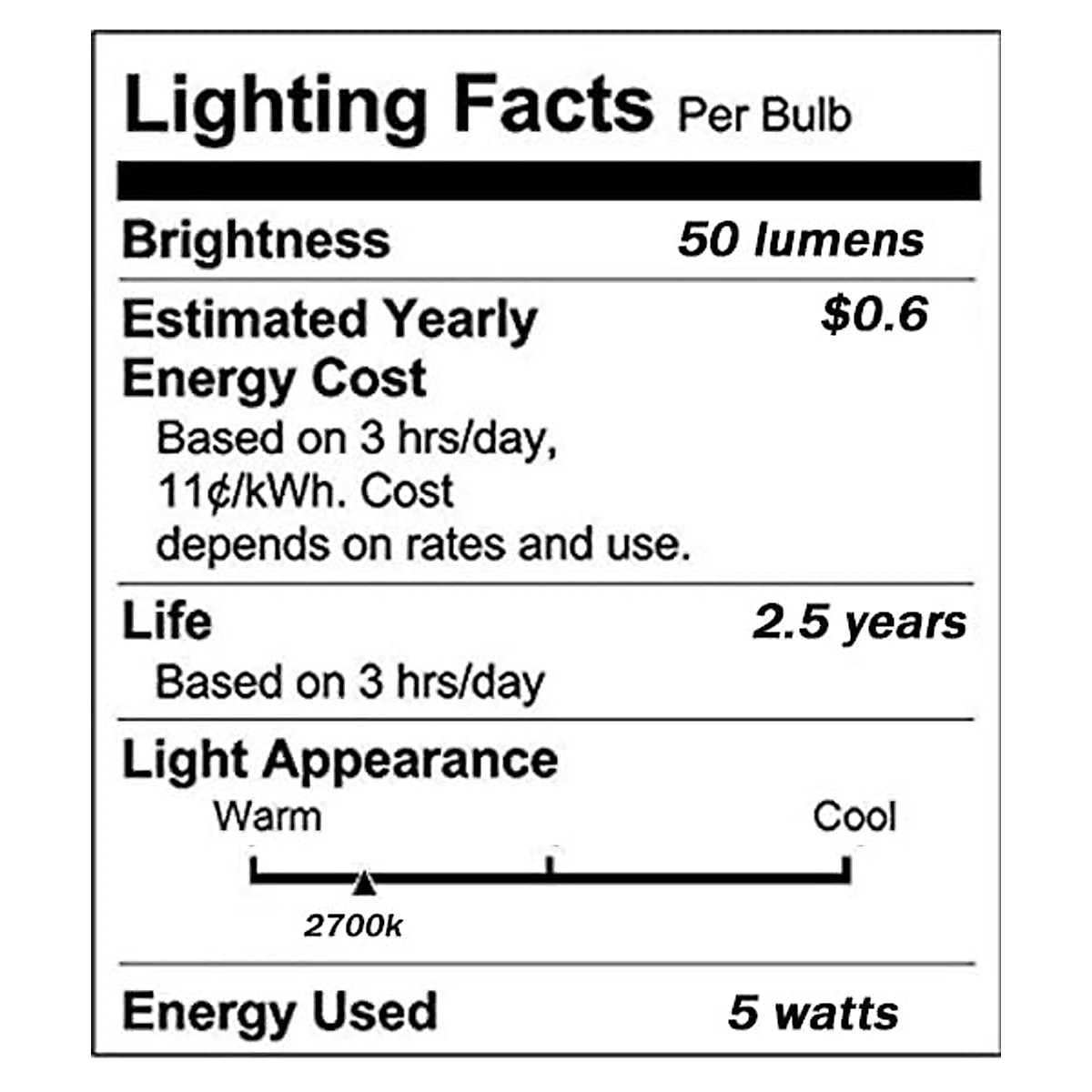 Night Light Bulb,Villages Replacement Light Bulb 5W Equivalent 6 Watt Incandescent Bulb, 120-Volt Mini Light Bulb Candelabra E12 Base for Home Decorate -6Pcs