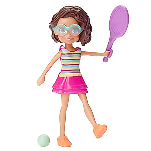 Polly Pocket Super Sporty Pack with Polly & Lila Dolls and over 35 Fashions & Sporting Accessories