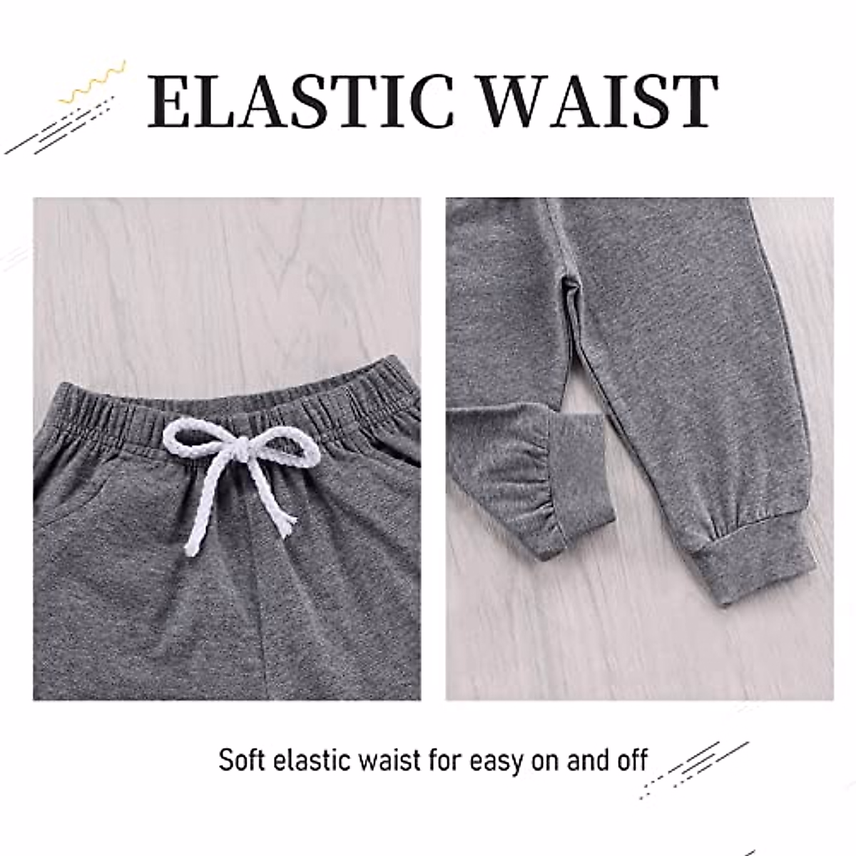 Baby Boy Clothes Stripe Long Sleeve T-Shirt Tops Sweatsuit Pants Sets Toddler Boy Fall Winter Outfits Sweater