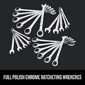 CRAFTSMAN Mechanics Tool Set, SAE and Metric, 1/2, 1/4, and 3/8 Drive Sizes, 298-Piece (CMMT12039)