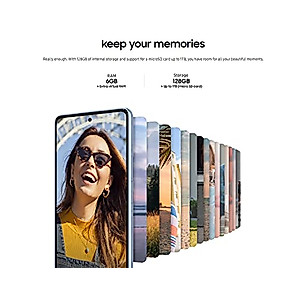 Samsung Galaxy A53 5G (SM-A536E/DS) Dual SIM,128 GB 6GB RAM, Factory Unlocked GSM, International Version - No Warranty - (Awesome White) (Renewed)