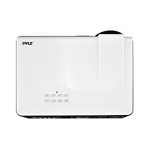Pyle Video Projector 1080P Full HD Professional Cinema Home Theater Projection, Digital Multimedia File, Keystone Adjust Picture Presentation & Supports USB & HDMI for TV, Computer & Laptop-(PRJD903)