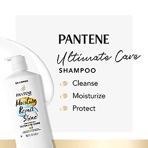 Pantene Pro-V Repair + Shine Shampoo for Damaged Hair/Split Ends (38.2 fl. oz .)