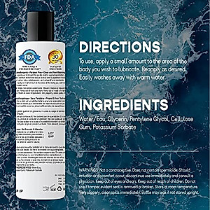 Wet Original Water Based Lube 3 Ounce Premium Personal Lubricant, Long Lasting Formula for Condom Safe Vegan Ph Balanced Hypoallergenic and Paraben Free Intimacy