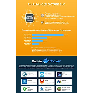 youyeetoo NanoPi R6S Mini Router con custodia in metallo, 8GB LPDDR4X 32GB EMMC, RK3588S Scheda di sviluppo, 6TOPS NPU, supporto Docker, tre porte Ethernet, USB3.0 HDMI,M.2 NVMe Storage, PD Power
