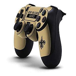 Skinit Decal Gaming Skin Compatible with PS4 Controller - Officially Licensed NFL New Orleans Saints Gold Performance Series Design
