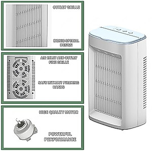 Mini Portable Air Conditioner 3 in 1 USB Portable Air Condition Strong and Durable Personal Humidifier Ideal for Home Office Bedrooms