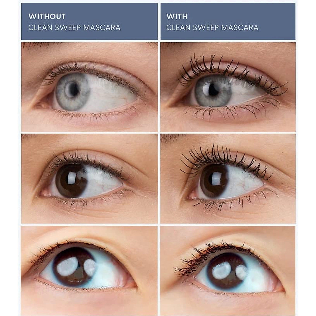 twenty/twenty beauty Clean Sweep Mascara, Long-Lasting Eyelash Mascara for Everyday Wear on Sensitive Eyes, Vegan and Cruelty-Free