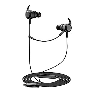 targeal USB C Wired Ear Buds - High Fidelity Stereo Studio in-Ear Headphones with Mic - Noise Cancelling Microphone - Integrated Mute and Volume Control