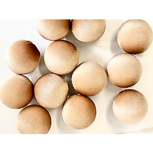 Peanut Brown Christmas Handmade Velvet Ornaments, Bulk Christmas Balls, Christmas Tree Bulbs, Christmas Decorations, Christmas Gift Idea, Set of 12