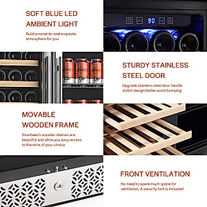 Empava Wine Beverage Refrigerator, Stainless Steel