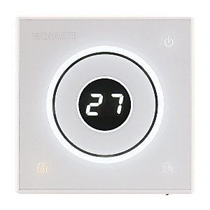Wengart Heat Only Thermostat WG502,Line Voltage 120v 3A Touch Screen for Floor Heating Link Gas Boiler White