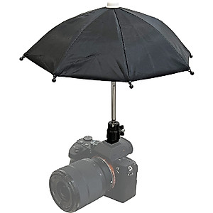 BelTech Hot Shoe Umbrella/Sunshade, Protects Camera from Rain, Bird Droppings, Sunlight, Snow, Camera Umbrella, Waterproof Camera Accessory