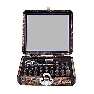 Sunex 38 piece TrueTimber Kanati Mini Ratchet and Bit Set, 1/8-Inch - 1/4-Inch S2 Bits, 5/64-Inch - 1/4-Inch hex bits, 9726KANATI