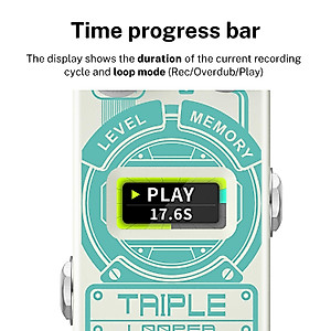 Donner Reverb and Looper Pedals for Electric Guitar