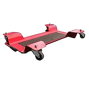 Motorcycle Center Stand Move Dolly with 360 Degree Casters for Workshop, Display Room and Home Garage