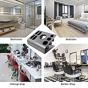 JAXPETY Versatile Tabletop Blow Dryer Holder ,Hair Tool Organizer,Hair Dryer Stand for Barber Bathroom Bedroom, Black