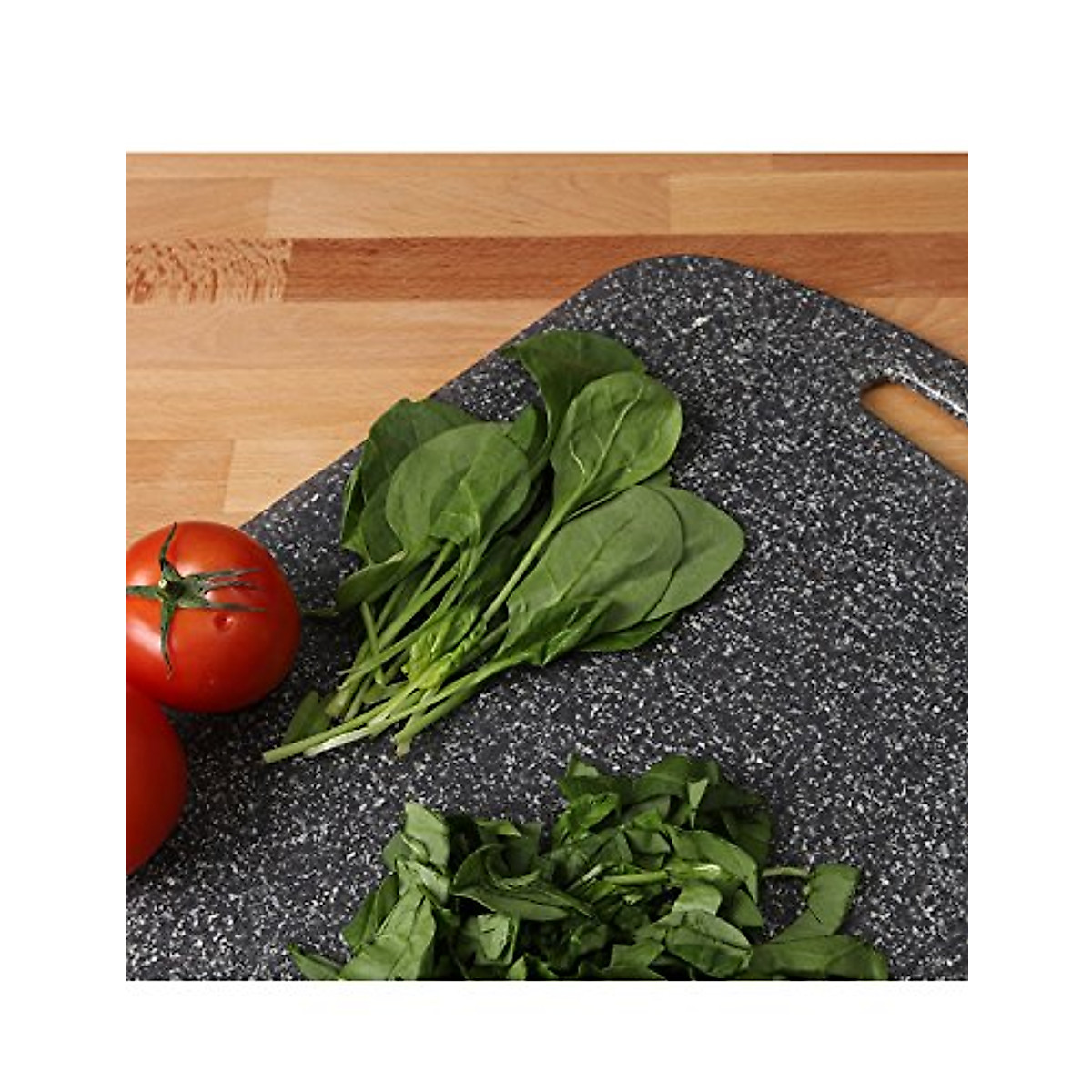 Dexas Decorator House SuperBoard Cutting Board with Rounded Corners, 12 by 16 inches, Heavy Granite