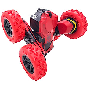 Threeking RC Stunt Car Remote Control Cars Toy Double-Sided Driving 360-degree Flips Rotating Cars Toys for Kids Boys Girls Ages 6+,Red