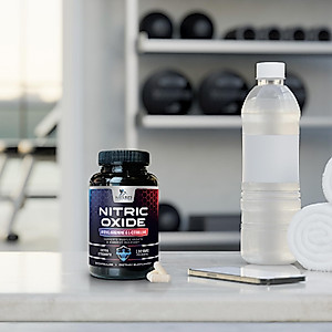 Extra Strength Nitric Oxide Supplement L Arginine 3X Strength - Citrulline Malate, AAKG, Beta Alanine - Premium Muscle Supporting Nitric Oxide Booster for Strength & Energy Supplements - 60 Capsules