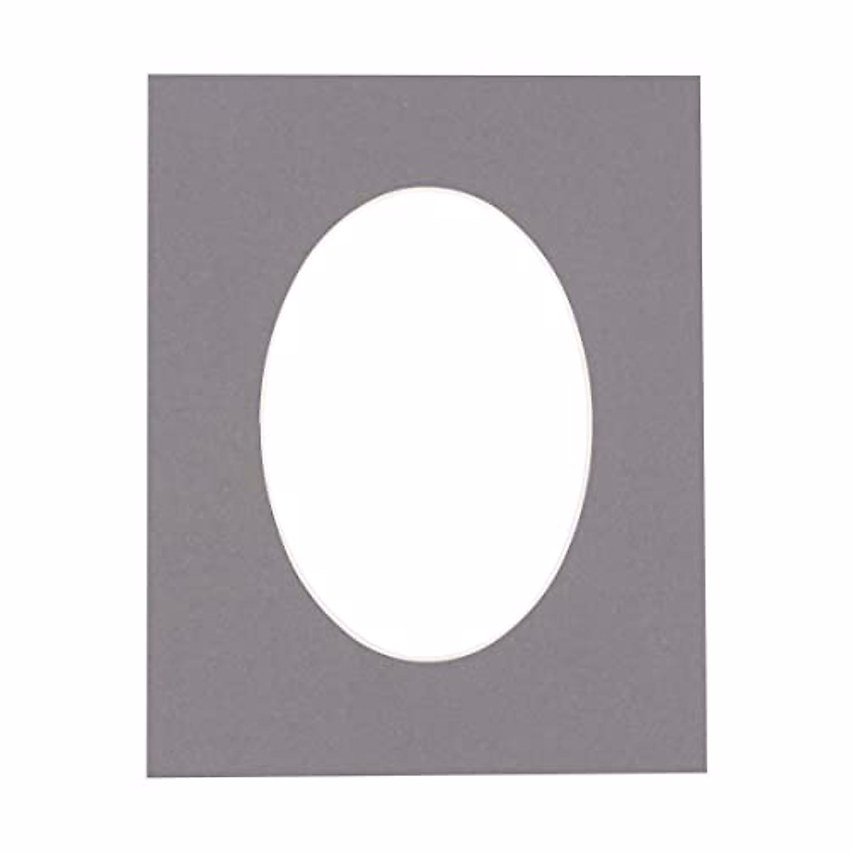 CountryArtHouse Charcoal Acid Free 16x40 Oval Picture Frame Mat with White Core Bevel Cut for 12x36 Pictures - Fits 16x40 Frame - Pack of 1 Matboard