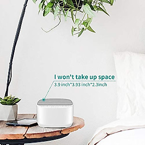 Magicteam Sleep Sound White Noise Machine with Natural Soothing Sounds and Memory Function 32 Levels of Volume Powered by AC or USB and Sleep Timer Sound Therapy for Baby Kids Adults (B-White)
