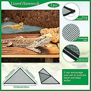 12 Pack Bearded Dragon Accessories Set Bearded Dragon Leash Harness Adjustable Leash Bat Wings with Hat Bow Tie Collar Toys Ball for Bearded Dragon Mesh Hammock for Lizard Reptile Small PET Animal