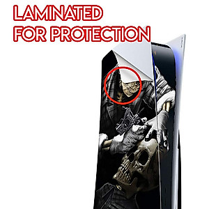 ITS A Skin Skins Compatible with Sony Playstation 5 Console Disc Edition - Protective Decal Overlay Stickers wrap Cover - Skeleton Tattooer