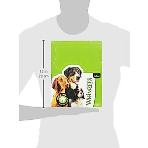 Whimzees 30-Count Box of Toothbrush Stars Dental Treats for Pets, Large