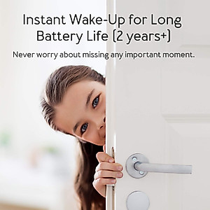 Zwave Door Sensor Aeotec Recessed Door Sensor 7, Z-Wave Plus Enabled Smart Door Sensor Battery Powered, SmartStart S2, Zwave Hub Required SmartThings Fibaro Home Centre 3 Hubitat