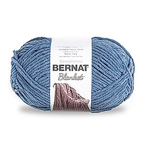 Bernat Blanket Country Blue Yarn - 2 Pack of 300g/10.5oz - Polyester - 6 Super Bulky - 220 Yards - Knitting/Crochet