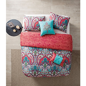 VCNY Home - Duvet Set, 5-Piece Bedding with Matching Shams & Decorative Pillows, Reversible Room Decor (Casa Re`al Collection, King)