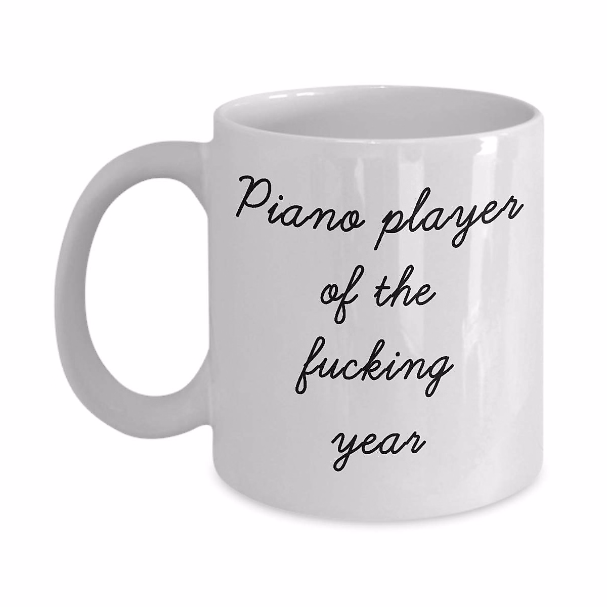 Best Piano Player Mug Funny Appreciation Mug for Coworkers Gag Swearing Mug for Adults Novelty Tea Cup