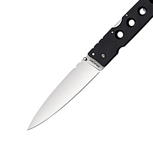 COLD STEEL Hold Out 6" S35VN Plain Blade 7.2" G-10 Handle Everyday Carry Pocket Folding Knife w/Tri-Ad Lock, Pocket Clip