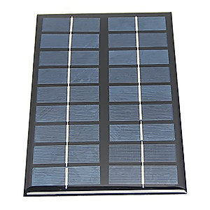 Fielect Mini Solar Panels 9V 3W Small Solar Panel Charger Polysilicon Solar Epoxy Cell Charger DIY Solar System Kit, 195x125mm