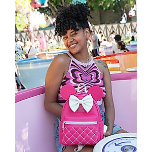 Loungefly Disney The Minnie Mouse Classic Series Women's Backpack - Glow in the Dark Glowberry