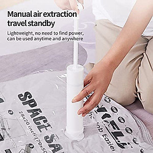 YOSHAN 6 Pack Vacuum Storage Bags, Space Saver Bags Compression Storage Bags for