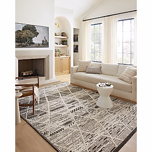 Loloi II Fabian Charcoal/Ivory 7'-10" x 10' Area Rug