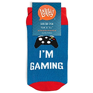 Lavley - Nerd Socks - Funny Gifts for Book Lovers, Music Lovers, Men and Women (US, Alpha, One Size, Regular, Regular, DND Gaming)