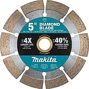 Makita B-69618 5" Diamond Blade, Segmented, General Purpose