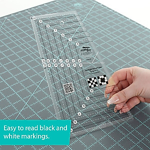 Creative Grids Straight Out Of Line 6in x 10in Quilt Ruler - CGRKA3