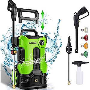 𝐄𝐥𝐞𝐜𝐭𝐫𝐢𝐜 𝐏𝐫𝐞𝐬𝐬𝐮𝐫𝐞 𝐖𝐚𝐬𝐡𝐞𝐫, 2000W High Power Washer, 2.11GPM Professional Electric Pressure Cleaner Machine with 4 Nozzles Foam Cannon,Best for Homes, Patios, Garden (Style 2)
