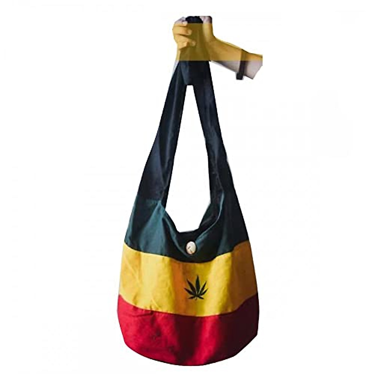 Hippie Crossbody Cotton Bag Thai Top Zip Hobo Sling Bag Handmade Hipster Messenger Shoulder Bag