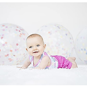 LAMAZE Baby Girls' Super Combed Natural Cotton Athletic Style Shorts, 2 Pack, Purple/Pink, 18 Months