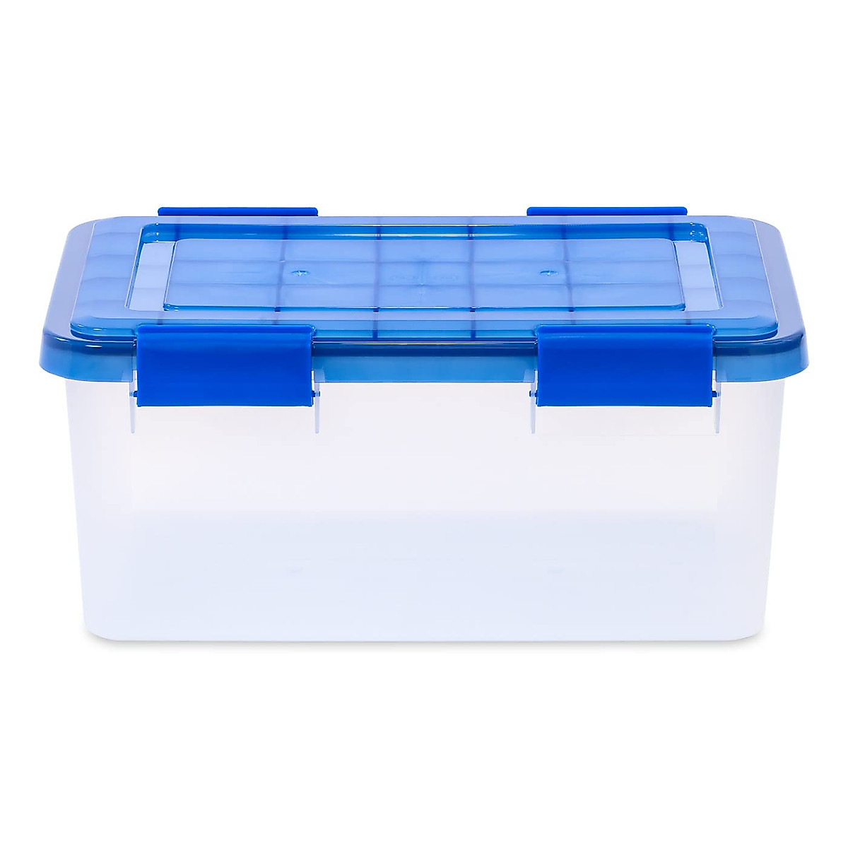 IRIS USA 5Pack 19qt WEATHERPRO Airtight Plastic Storage Bin with Lid and Seal and Secure Latching Buckles