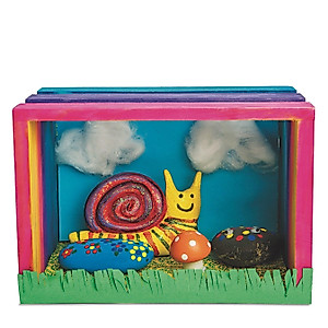 S&S Worldwide Small Pine Crates. Unfinished & Ready To Decorate W/Paint, Stain, Markers, Wood Slats on Sides and Bottom, Ends are Solid Wood. Pre-assembled With Nails. Approx. 6a x 4a x 4a, Pack of 6